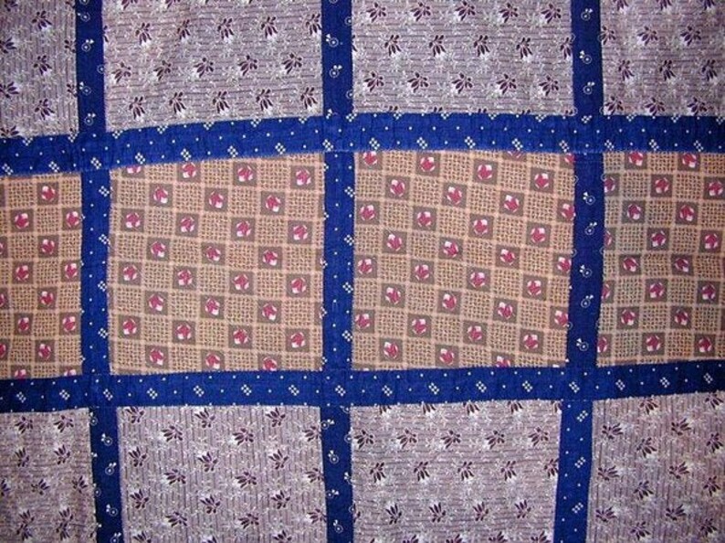 Vintage Strip Triangles Quilt - Etsy