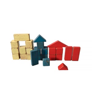 Painted Wood Blocks - Etsy