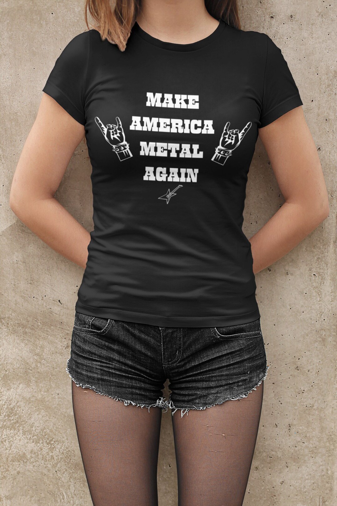 Make America Metal Again Shirt, Metal Shirt, Goth Shirt, Heavy Metal ...