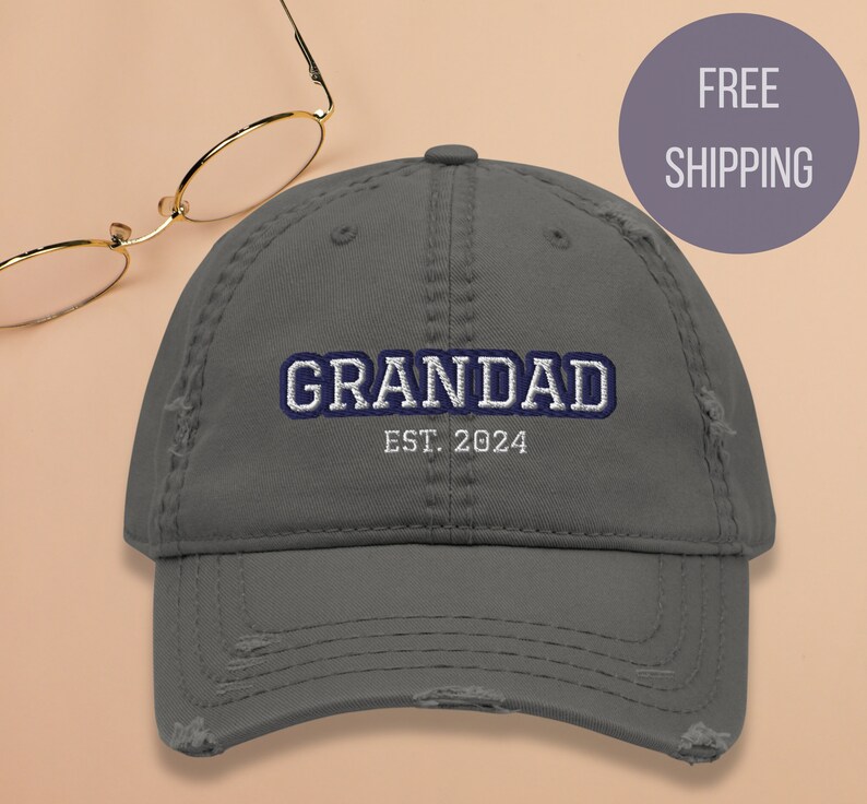 Custom Embroidered Grandad Hat for Grandparent, New Grandpa Gift ...