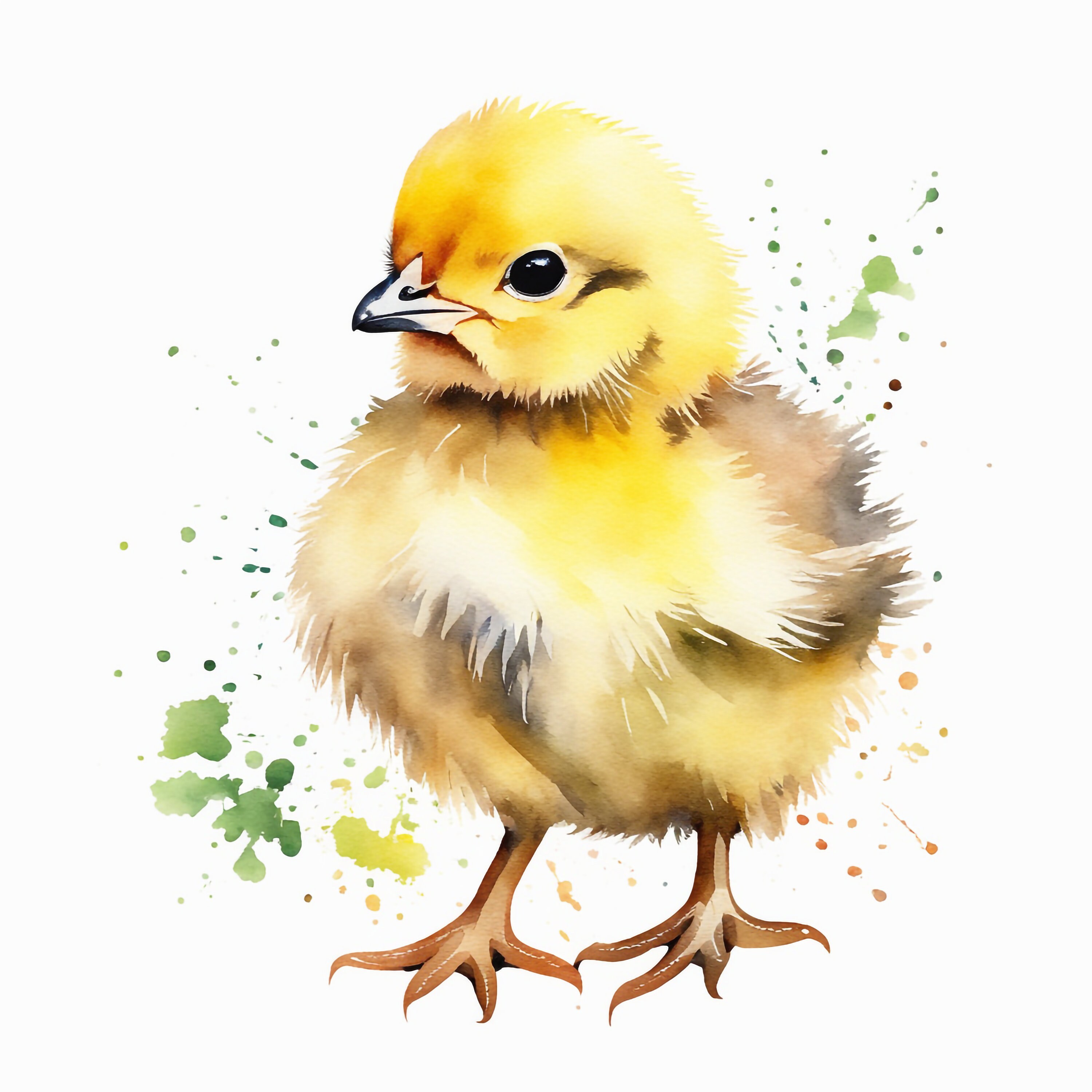 Watercolor Chicken Clipart - Etsy