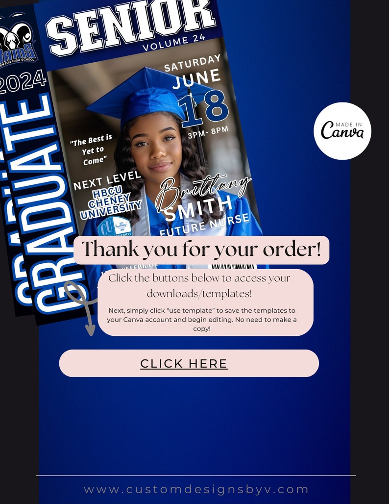Graduation Magazine Cover 8.5x11, Grad Cover - Etsy