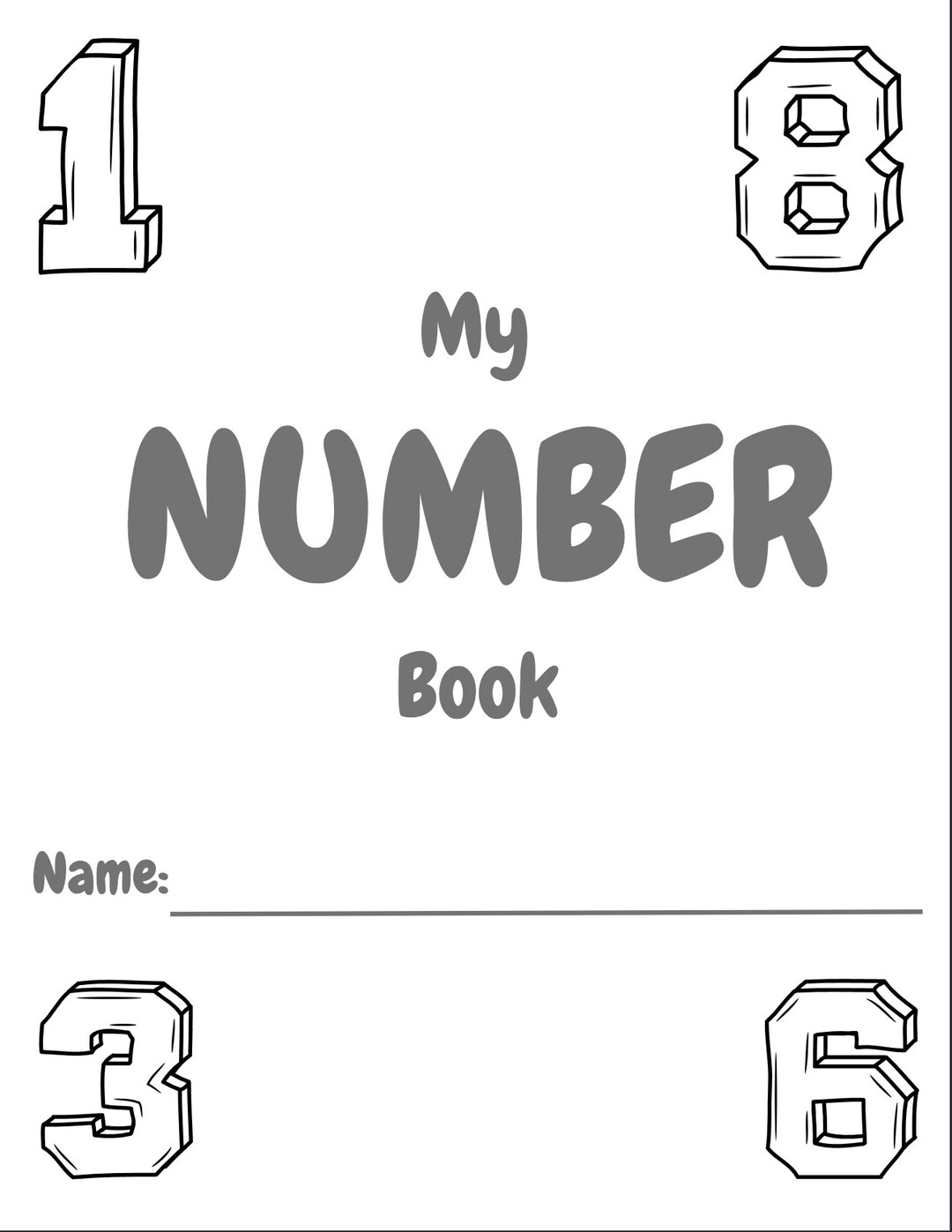 Number Recognition and Tracing Worksheet - Pencil BUNDLE - Etsy