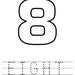 Number 8 Recognition and Tracing Worksheet Plain - Etsy