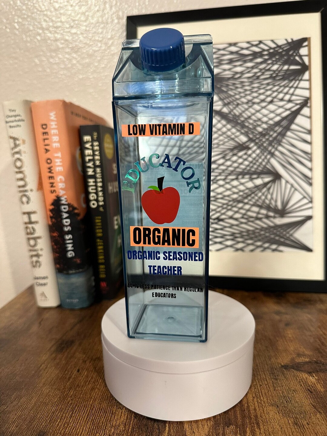 Witty Teacher Organic Juice Cup Funny Appreciation Gift With ...
