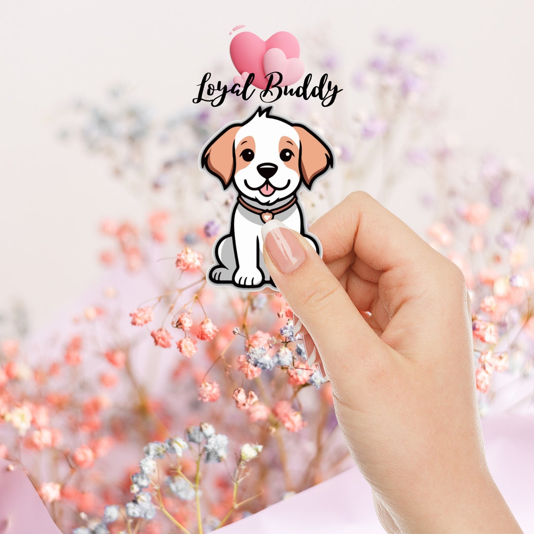 Cute Loyal Dog Design Stickers for All Use - Etsy