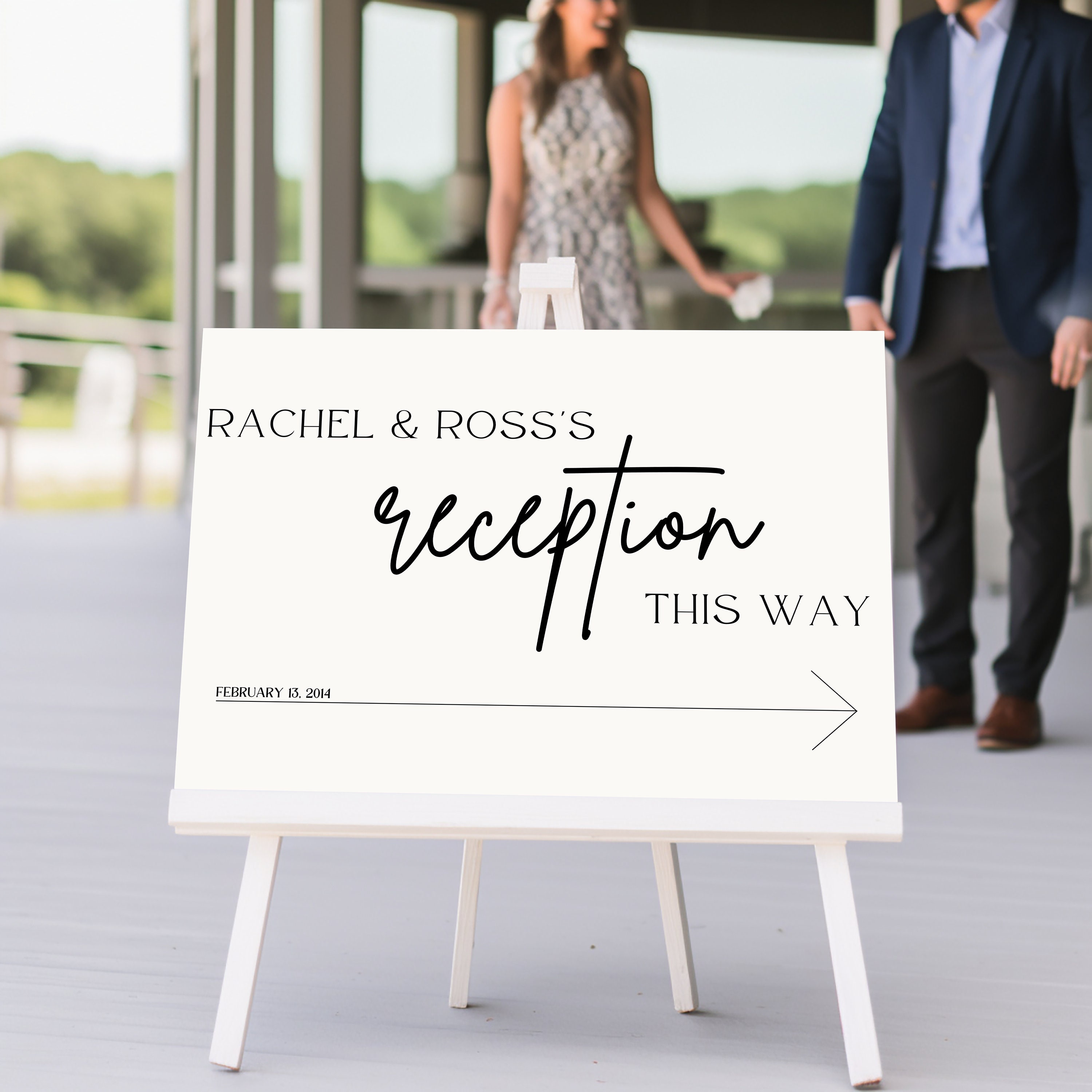 Minimalist Reception Sign, Wedding Sign, Bridal Shower Welcome, Baby ...
