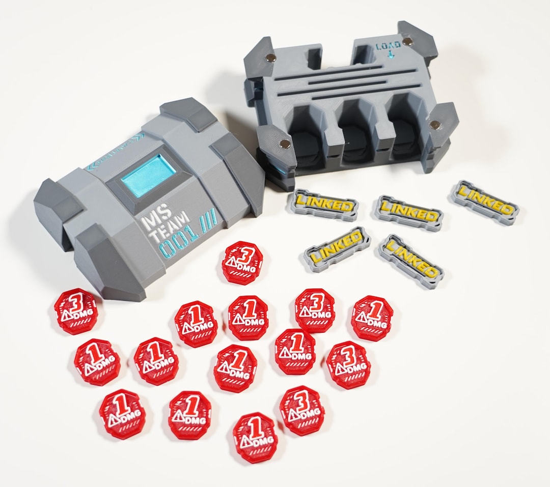 Gundam Card Game Damage & Link Token Set | Mech-grade Counters for ...