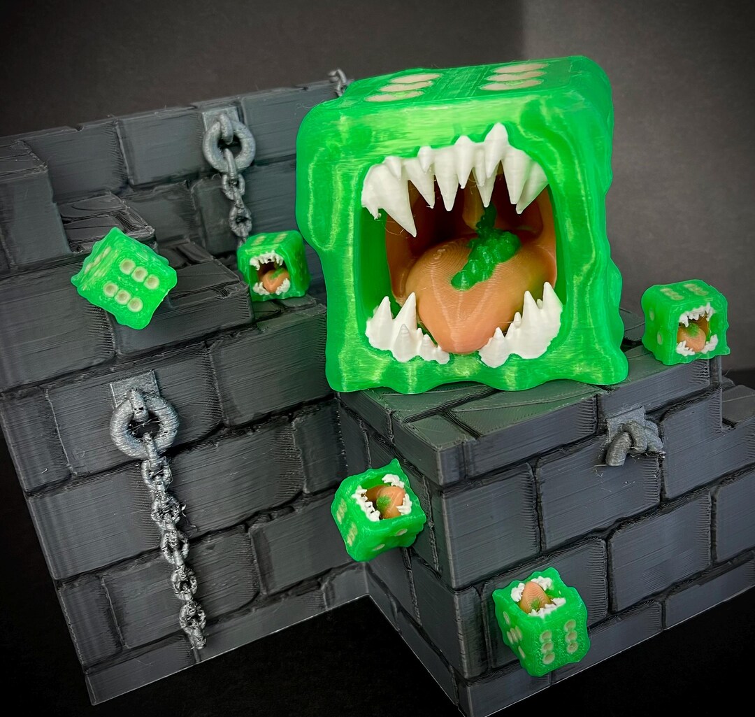 GIANT Gelatinous Cube Mimic Dice - Etsy