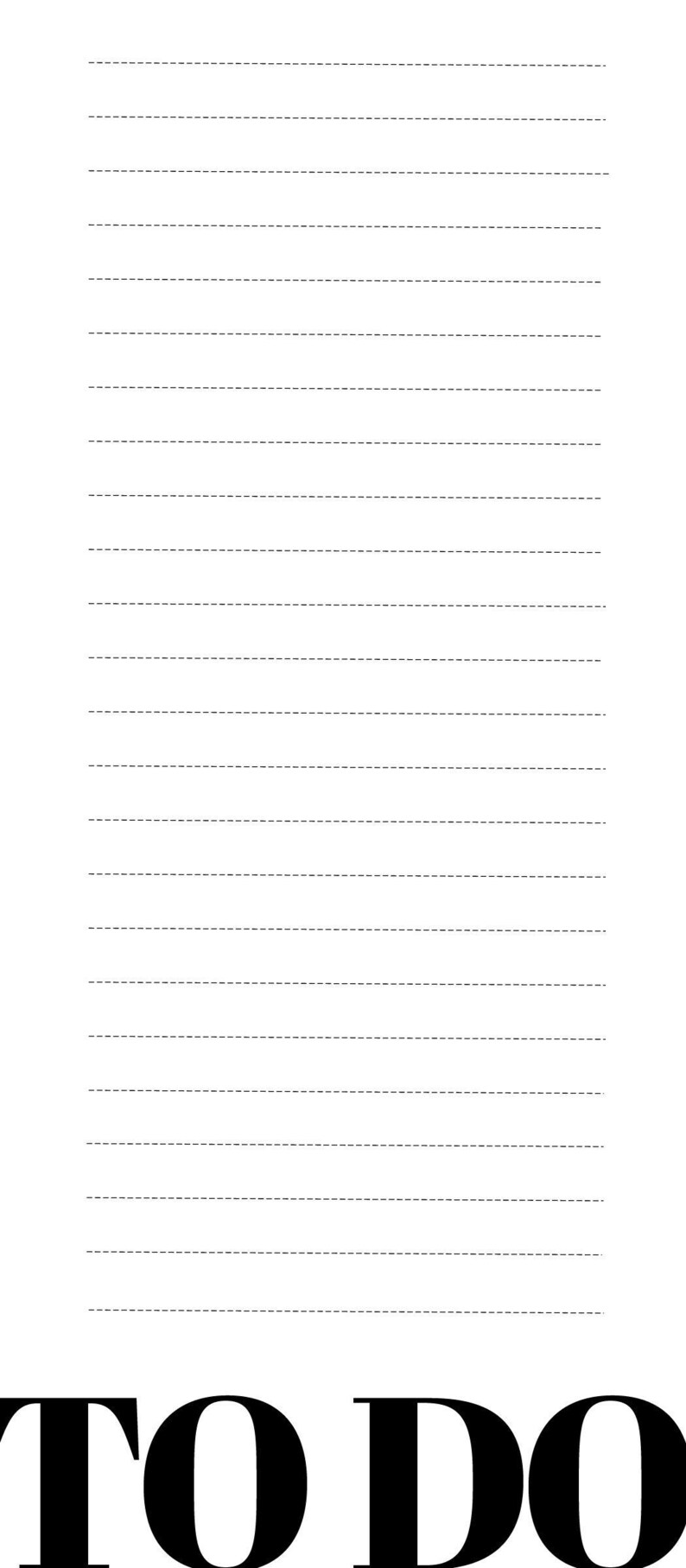Printable Notepad to Do List Plain - Etsy