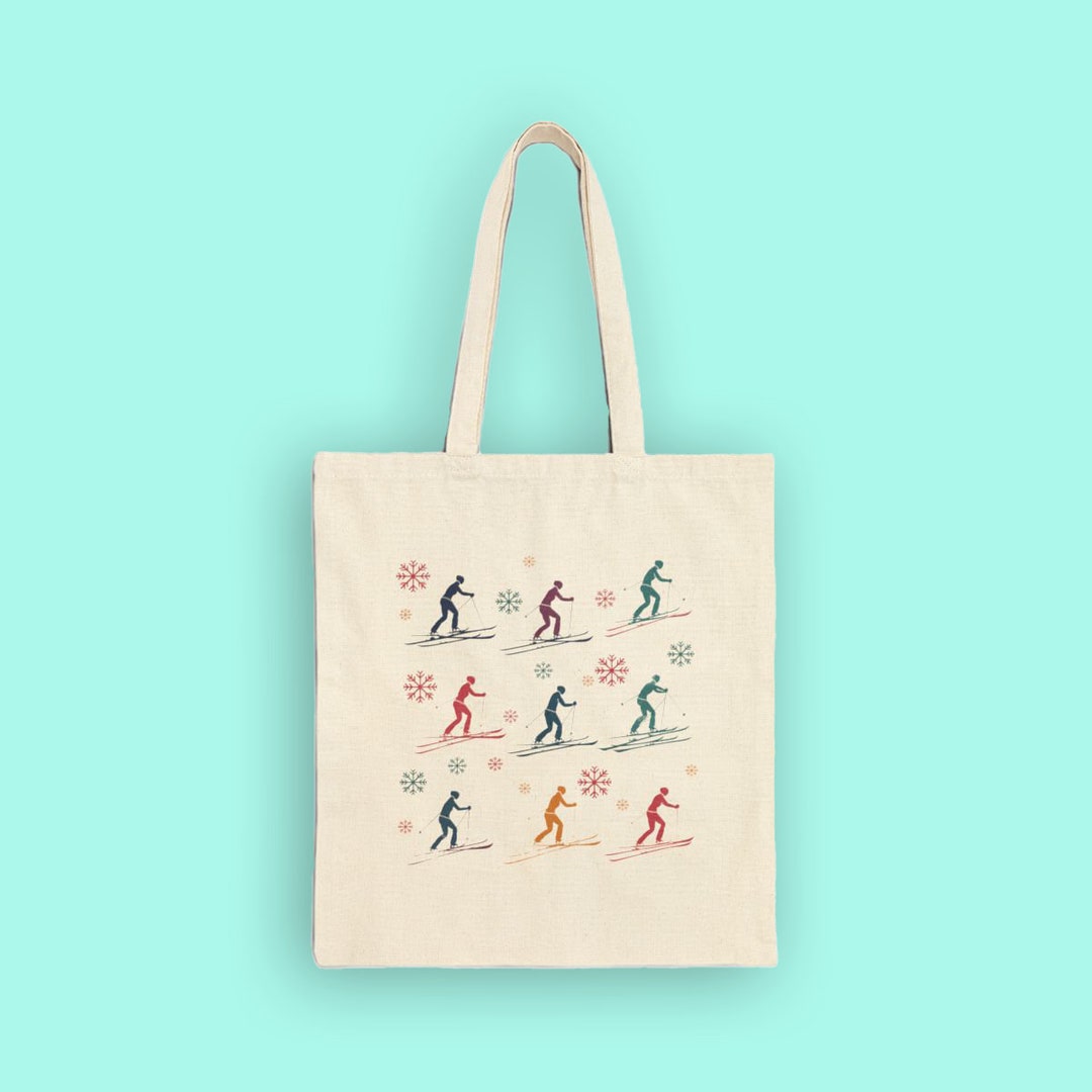 Ski Tote, Ski Tote Bag, Ski Canvas Tote, Après Ski Bag, Après Ski Tote ...