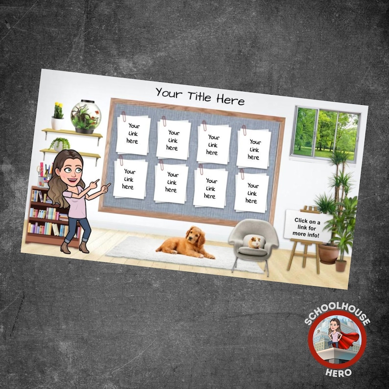 Editable Bitmoji Bulletin Board: Digital Classroom Google Slides ...