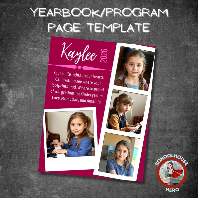 Editable Graduation Ad Template – Canva Full & Quarter Page Design for ...