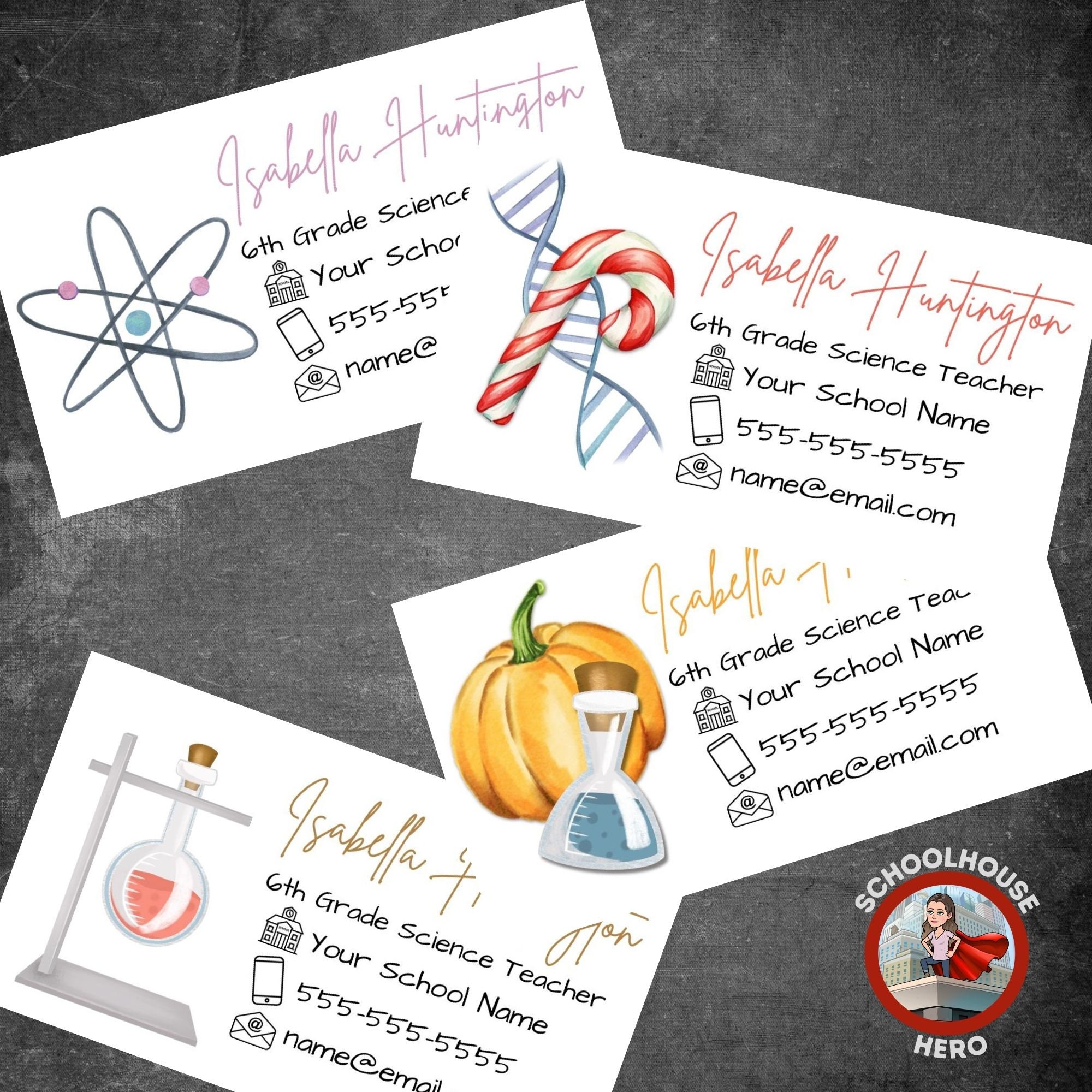 Editable Science Theme Email Signature Templates for Science - Etsy