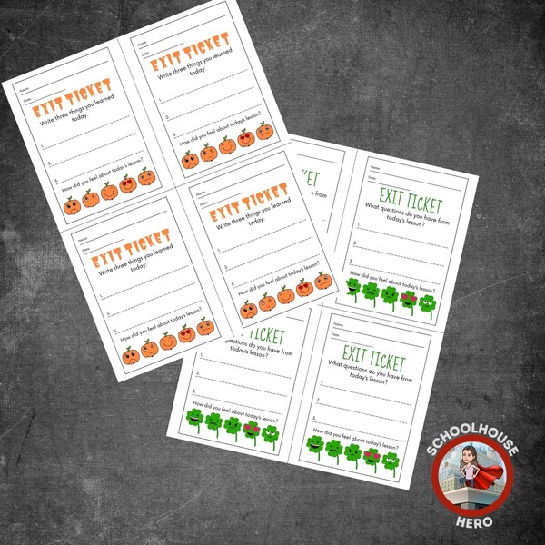 Reading Exit Ticket - Etsy