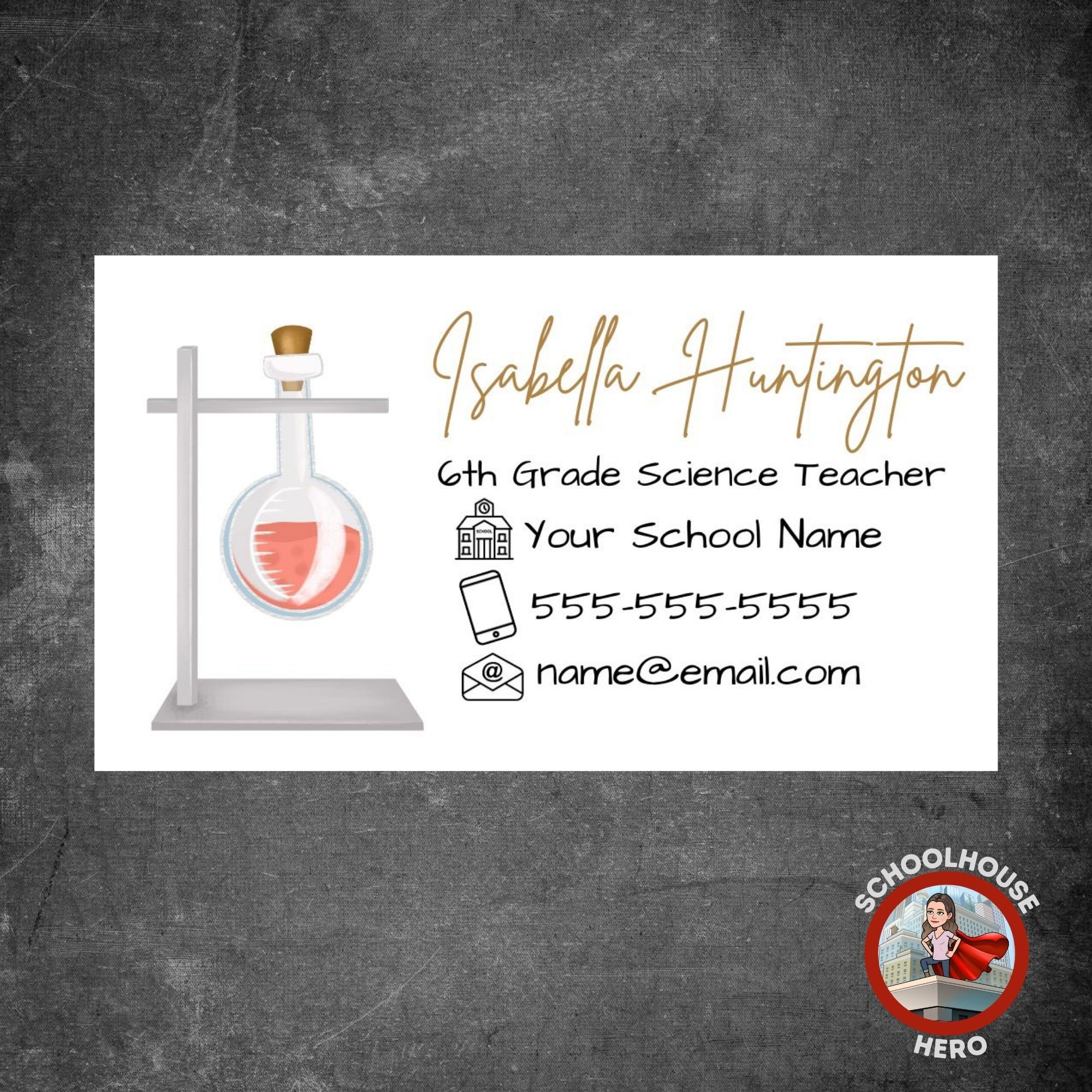 Editable Science Theme Email Signature Templates for Science Teacher ...