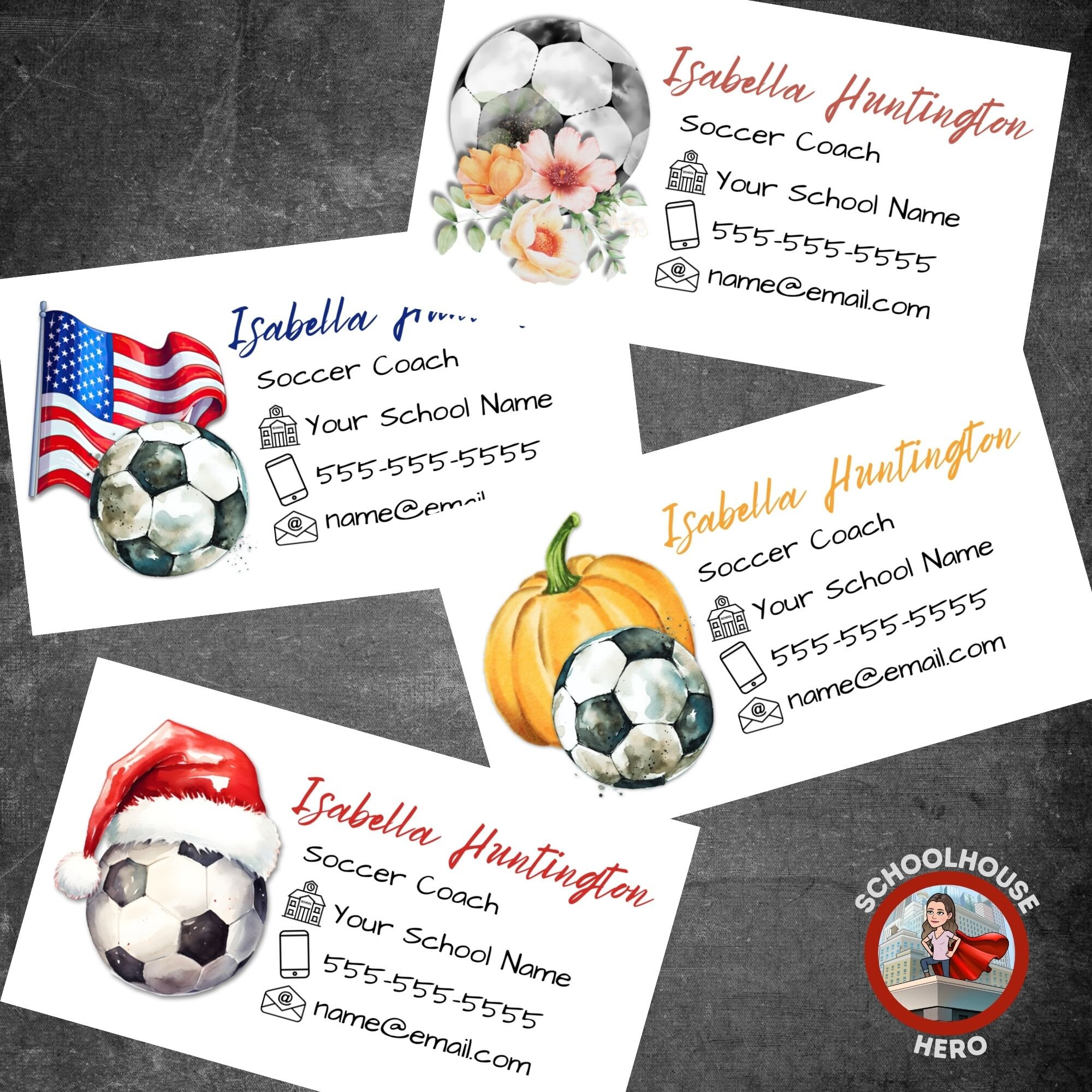 Editable Soccer Theme Email Signatures Templates for Soccer Coach ...