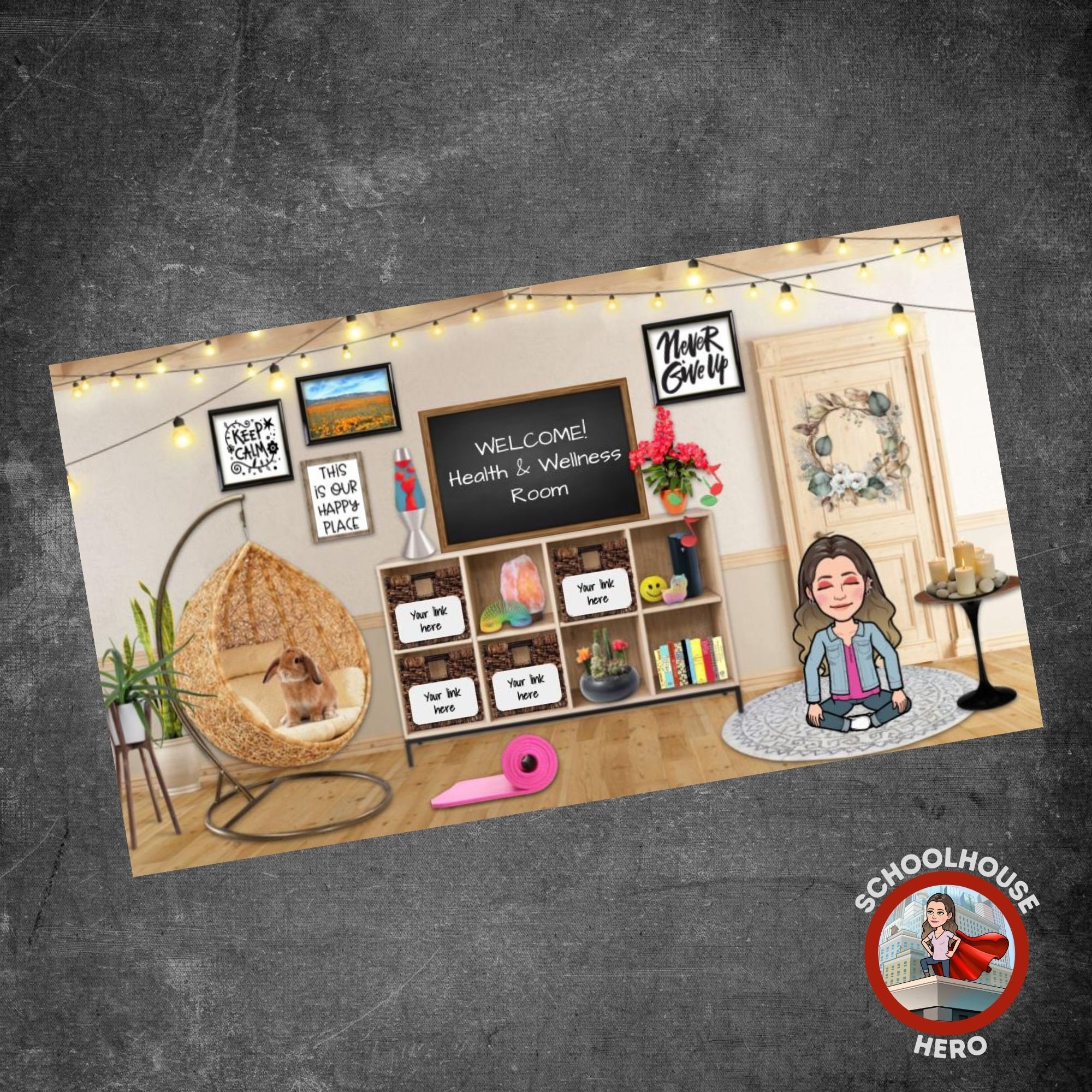 Bitmoji Calm Classroom: Editable Wellness Google Slides Template - Etsy