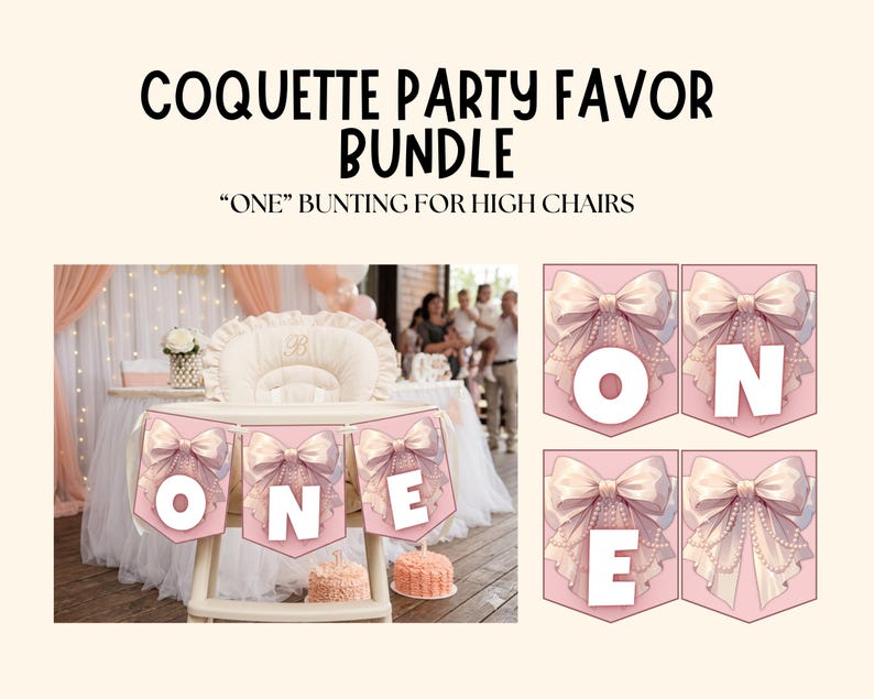 Coquette Birthday Party Labels, Editable Wrappers (digital Download) - Etsy