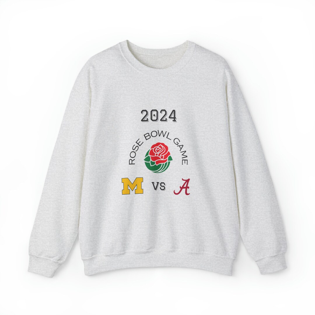 Michigan Vs Alabama Football Rose Bowl Sweatshirt Vintage - Etsy