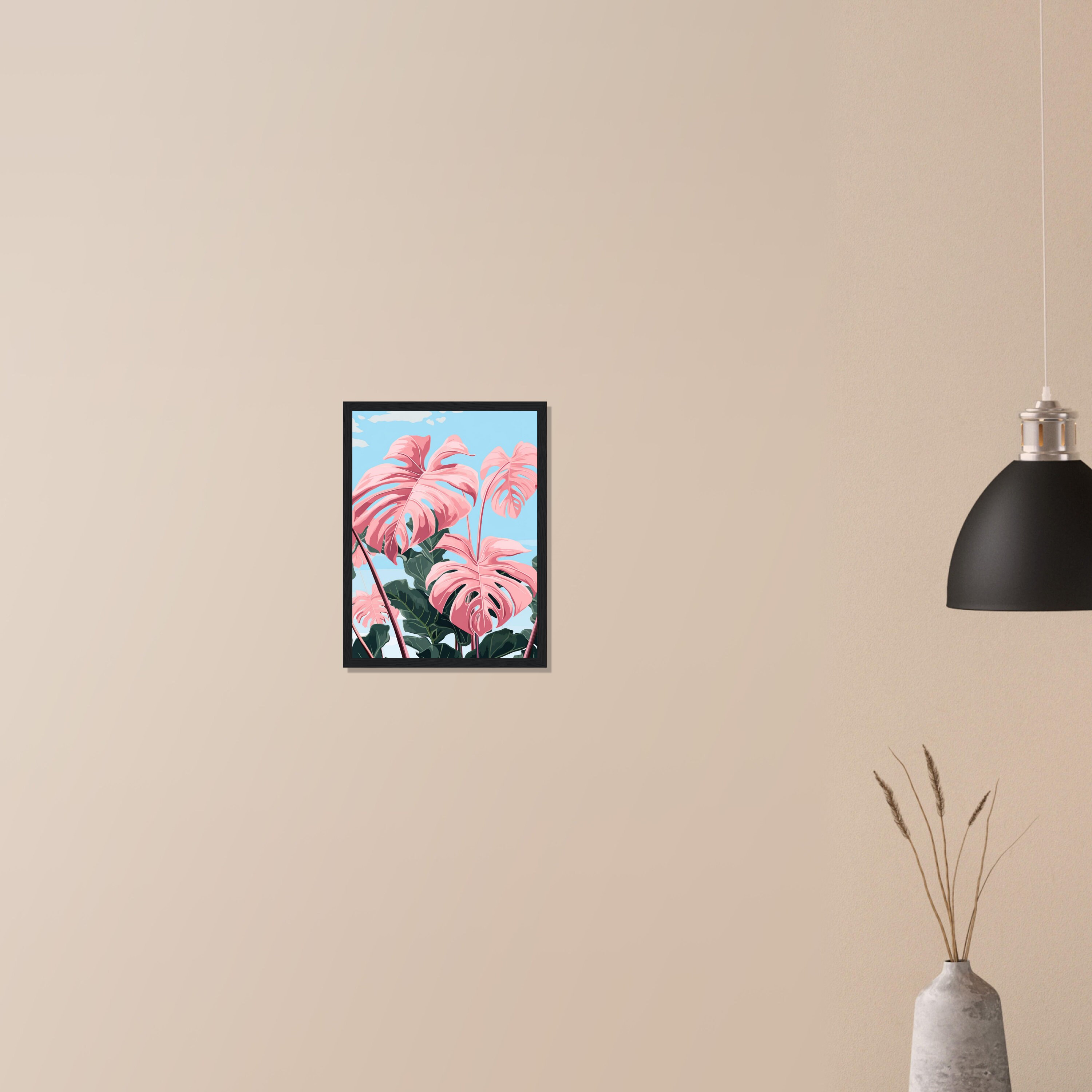 Pink Majesty Monstera Plant Art Wall Decor Premium Pinewood - Etsy