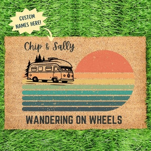 Personalized Doormat for RV, Custom Doormat for Campsite Welcome Mat ...