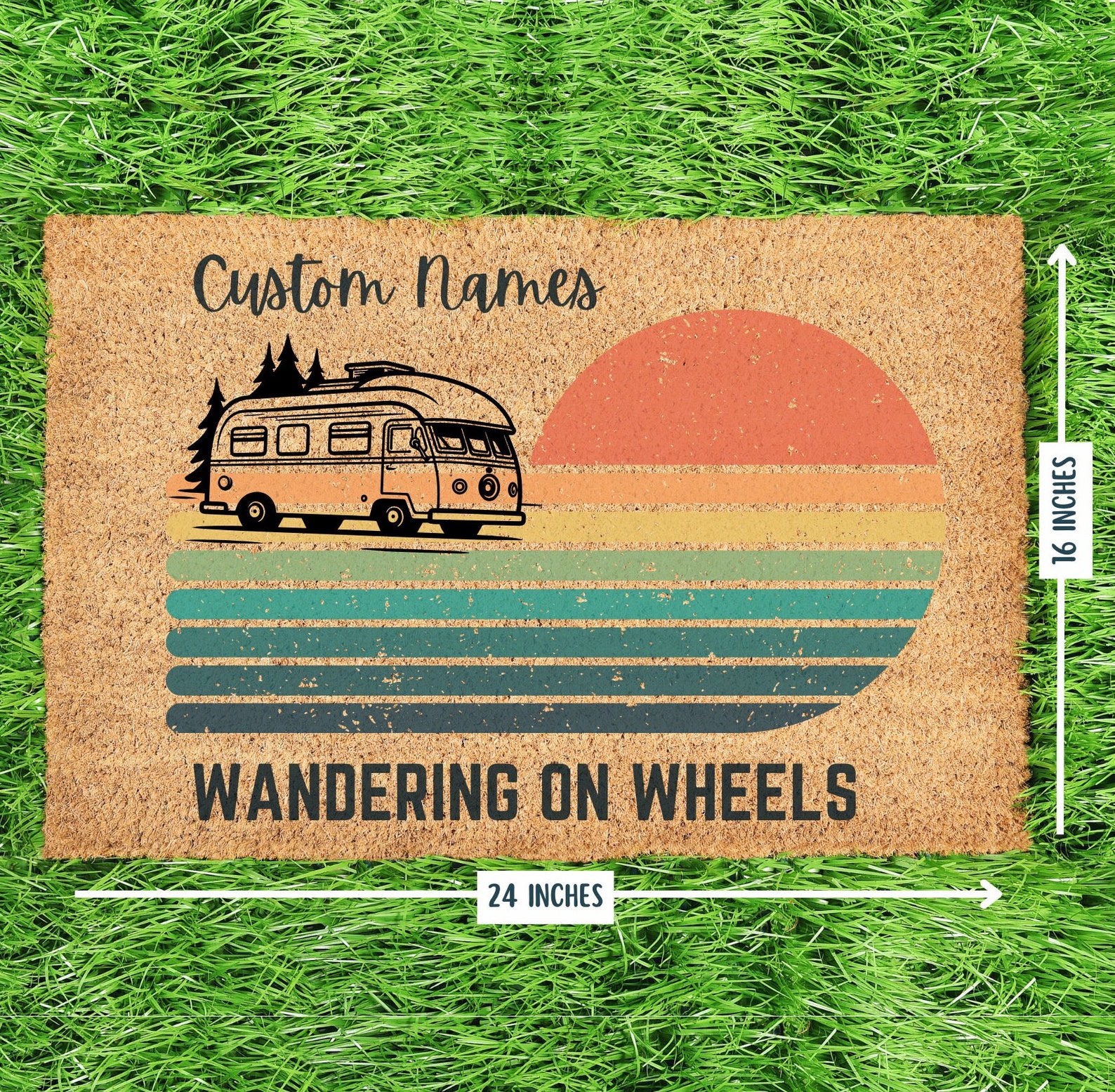 Personalized Doormat for RV, Custom Doormat for Campsite Welcome Mat ...
