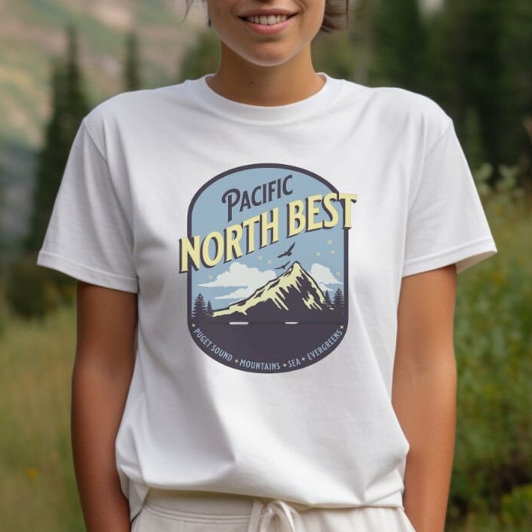 Pacific Northwest Tee or Tshirt for Men or Women, PNW Pride Graphic ...