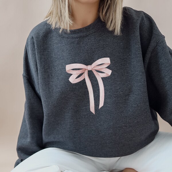 Pink Ribbon Sweatshirt - Etsy
