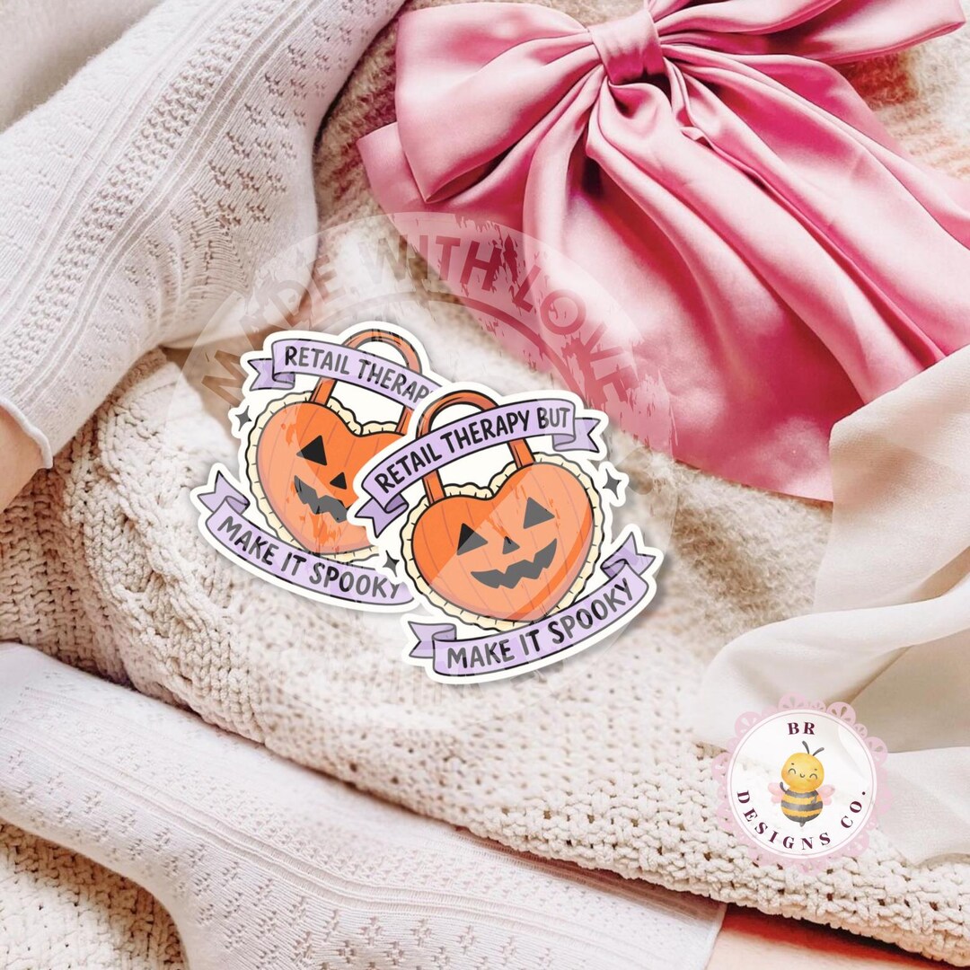 Spooky Retail Therapy Sticker | Ereader Kindle Sticker | Bookworm ...