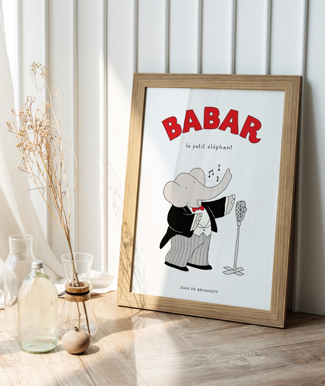 Babar the Elephant Wall Decor, Printable All Art, Nursery Decor, Kids ...