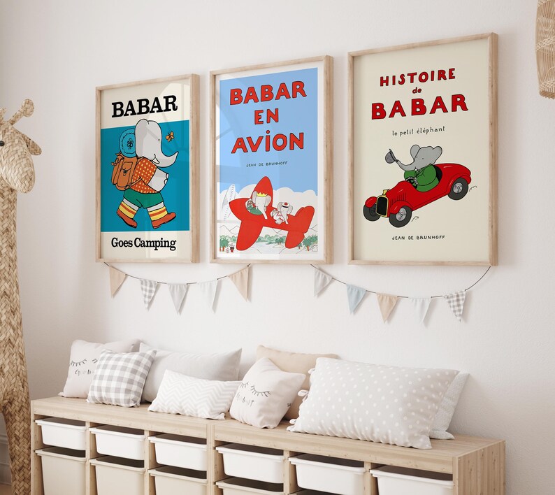 Babar the Elephant Art Print: Nursery Decor (digital Download) - Etsy
