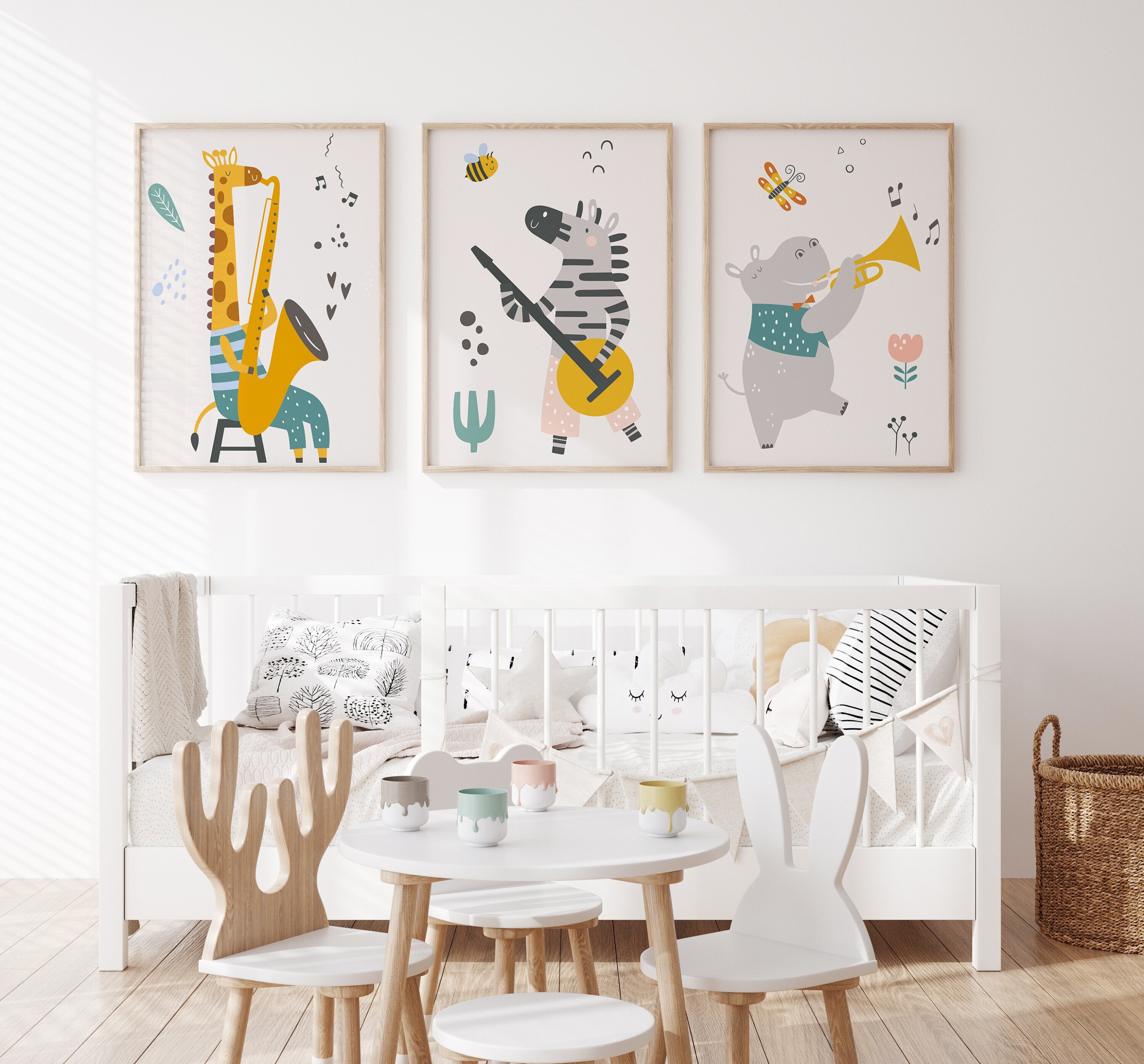 Cute Animals Playing Music Wall Poster - Etsy