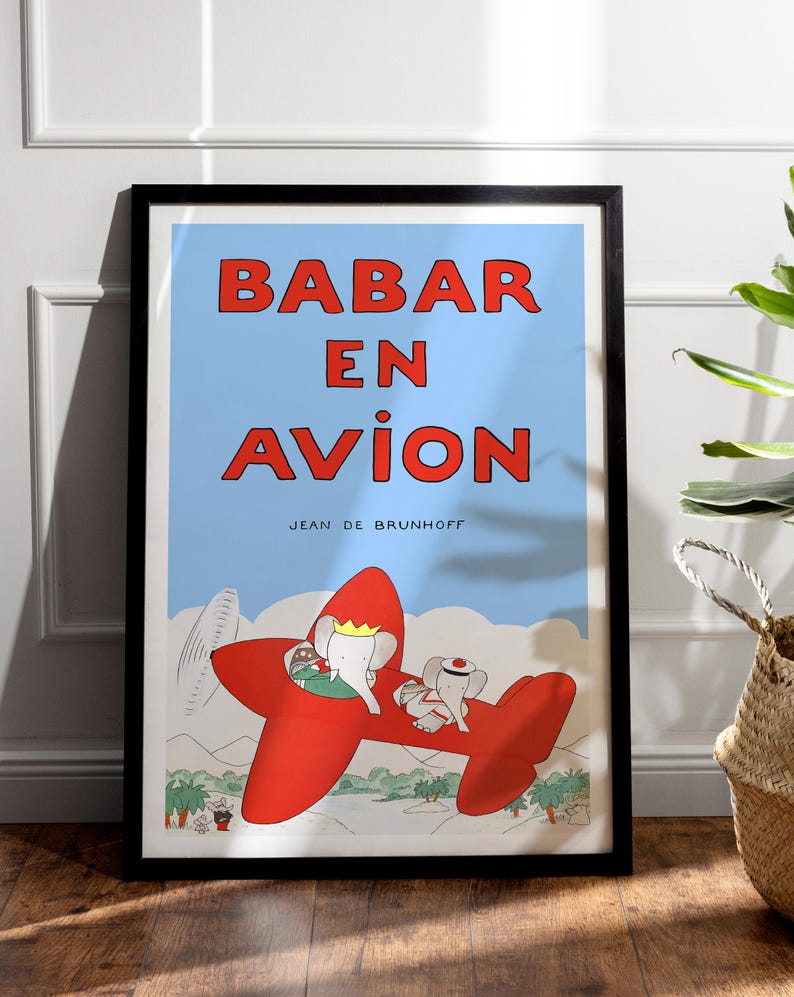 Babar the Elephant Art Print: Nursery Decor (digital Download) - Etsy