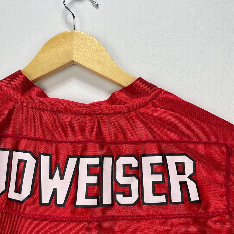 Vintage Budweiser Beer Jersey Large - Etsy