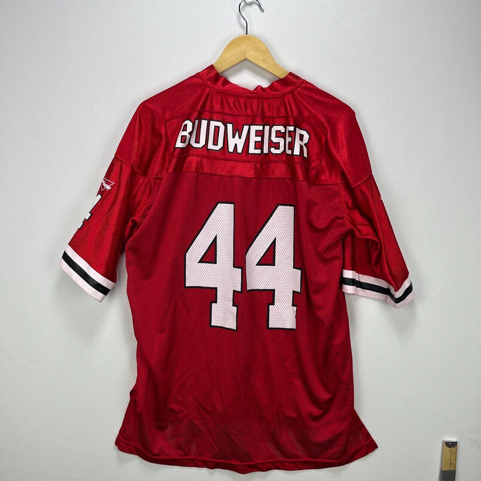 Vintage Budweiser Beer Jersey Large - Etsy