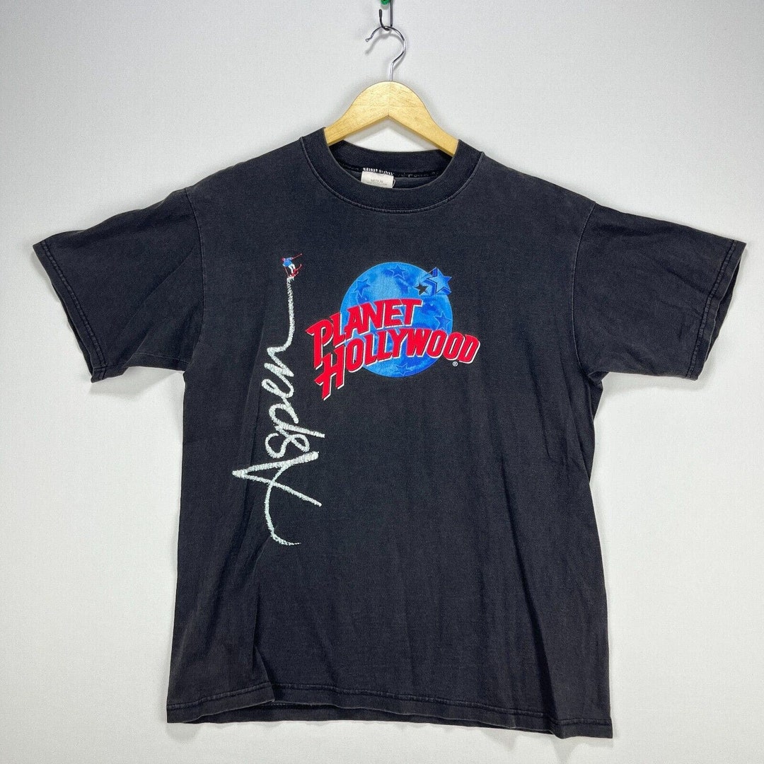 Vintage 90s Sun Faded Planet Hollywood Aspen T Shirt Medium - Etsy