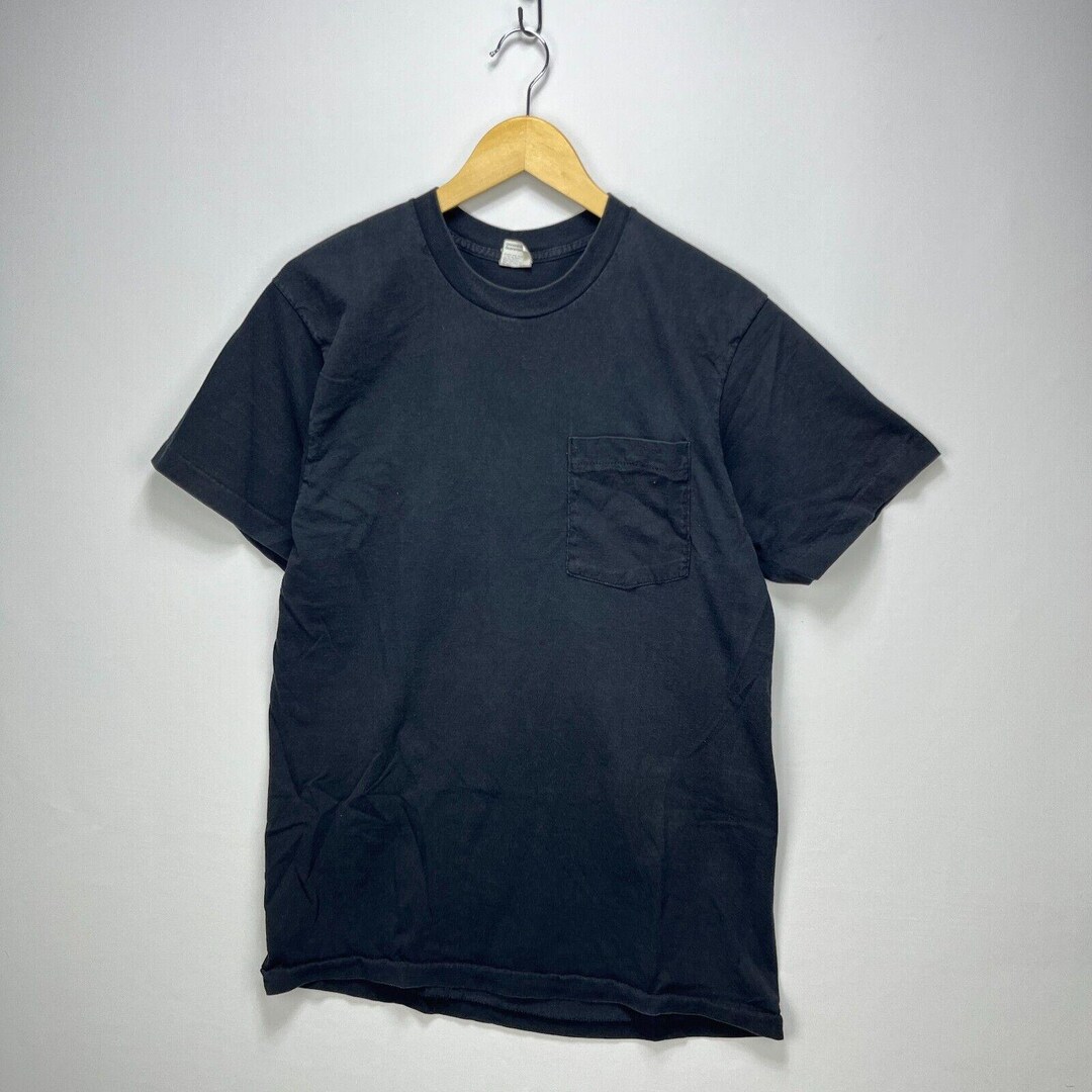 Vintage Blank Faded Black T-shirt Size XL BVD - Etsy