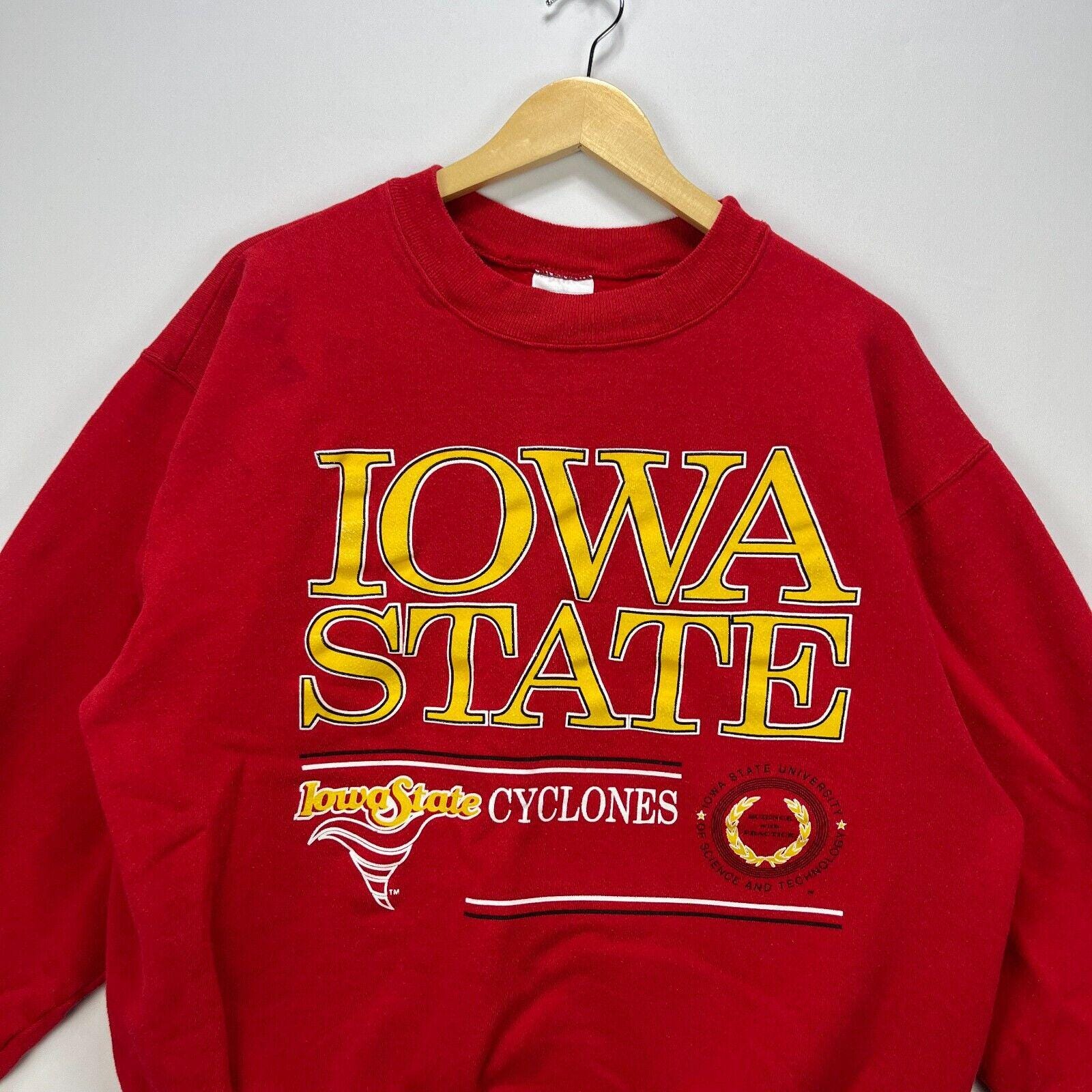 Vintage 90s IOWA State Cyclones University College Sweatshirt Large - Etsy
