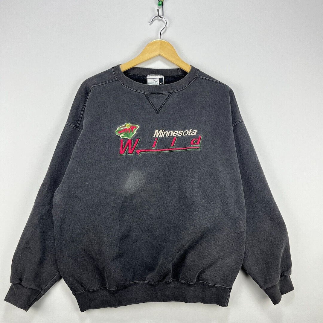 Vintage 90s Minnesota Wild Sweatshirt Puma XL - Etsy