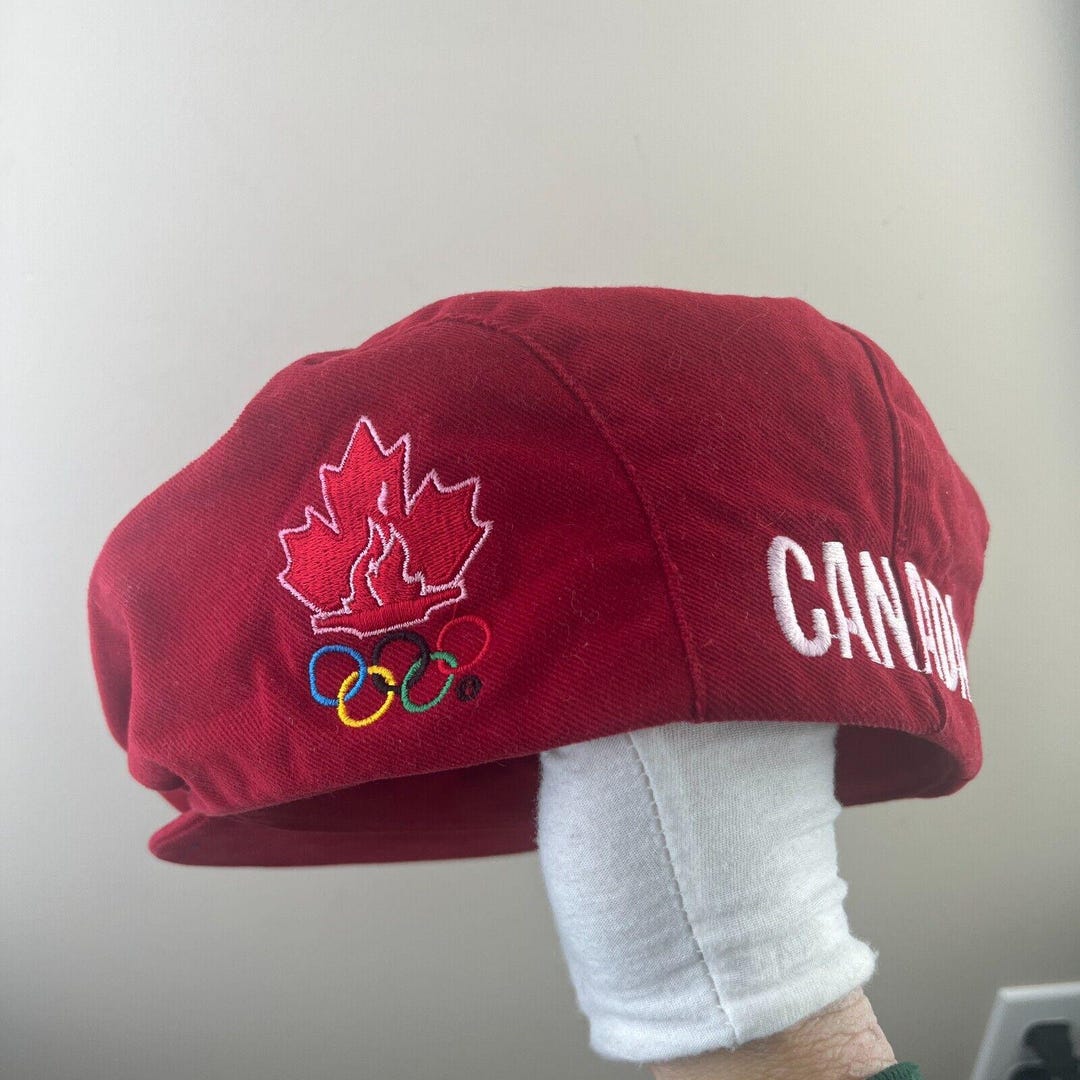Vintage 90s Roots Made in Canada Beret Hat Olympics - Etsy
