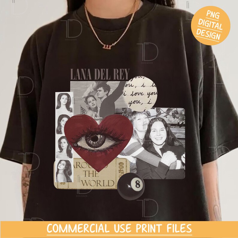 LDR Music Png, LDR Png, Lana Vintage Bootleg Png, LDR Albums Graphic ...