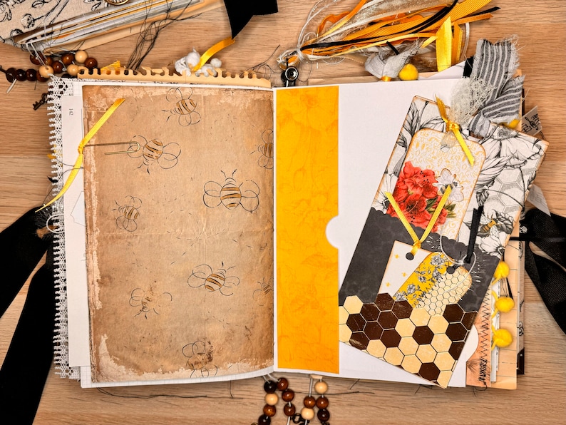 Bee Themed Junk Journal - Etsy