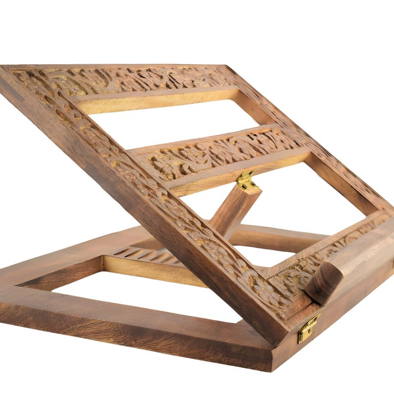 Wood Reading Book Stand - Etsy