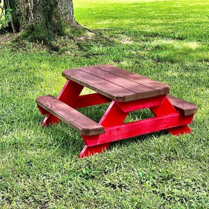 Mini Picnic Table Picnic Table - Etsy