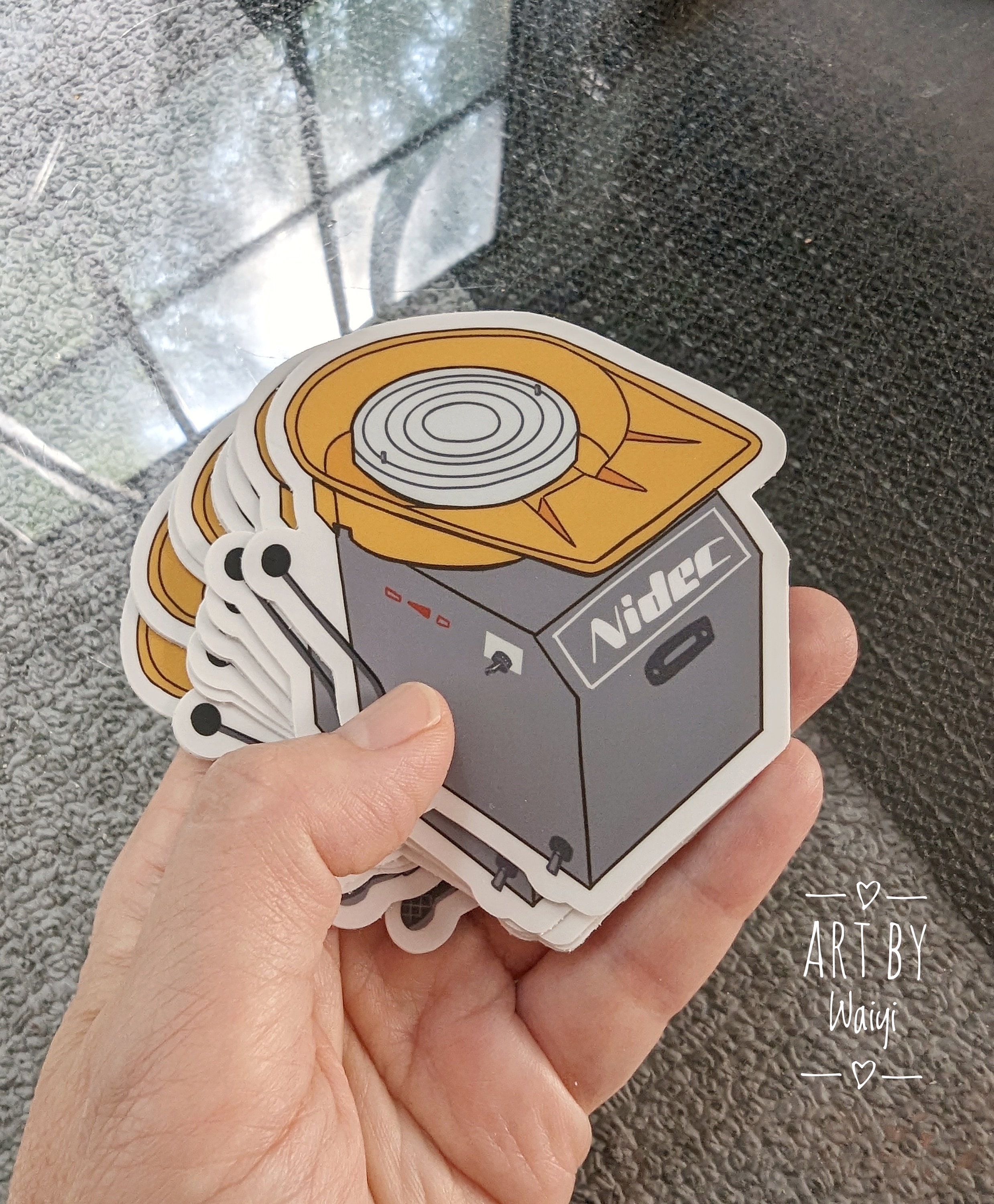 RK Pottery Wheel Sticker, Pottery Sticker, Pottery Wheel Vinyl Stick ...