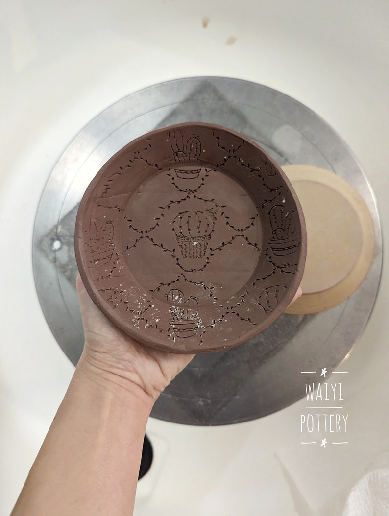 Folk Art Moth Pottery Texture Roller Handmade Pottery Texture - Etsy