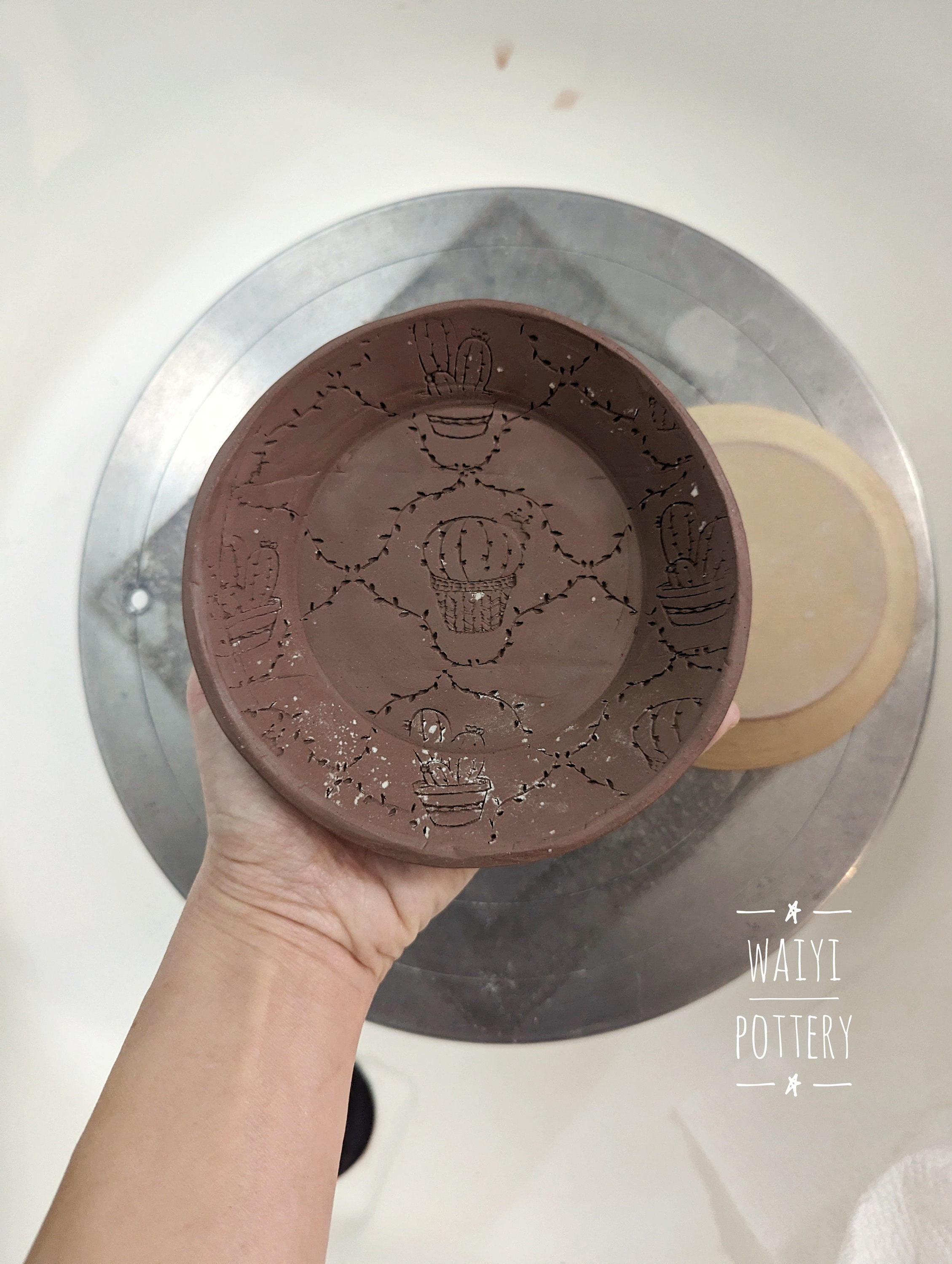 Folk Art Moth Pottery Texture Roller Handmade Pottery Texture - Etsy