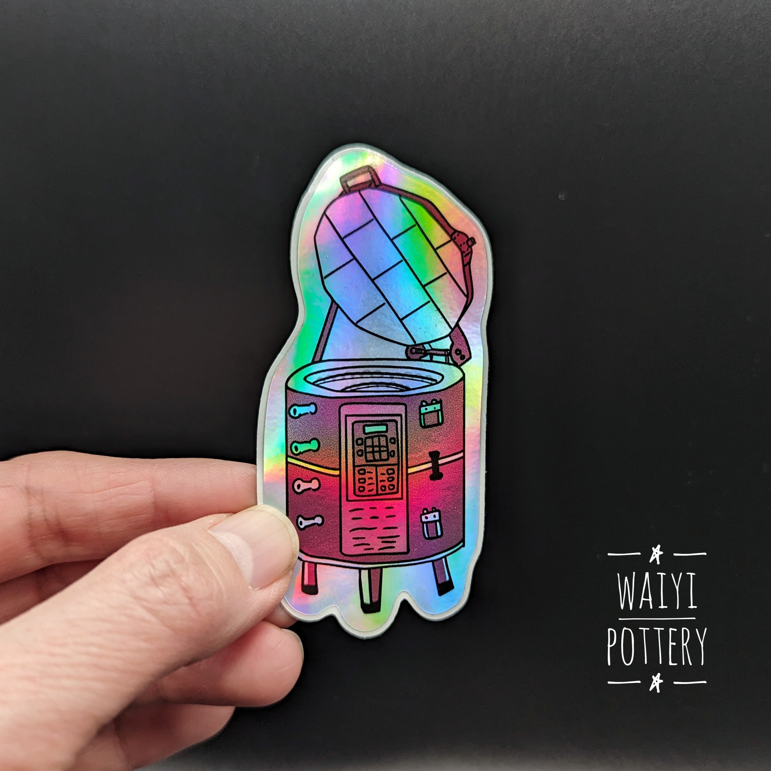 Holographic Skutt Kiln Stickers, Pottery Kiln Sticker, Potters Gift ...