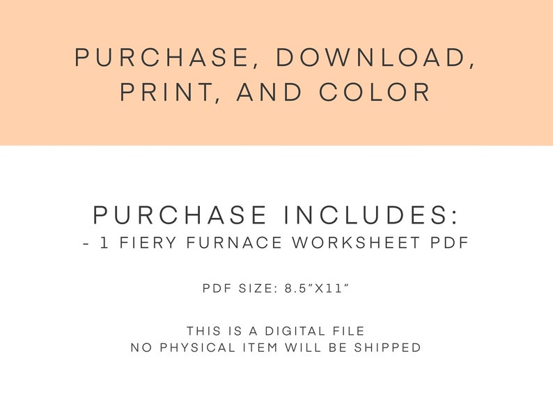 The Fiery Furnace Bible Story Worksheet, Sunday School Coloring Page ...